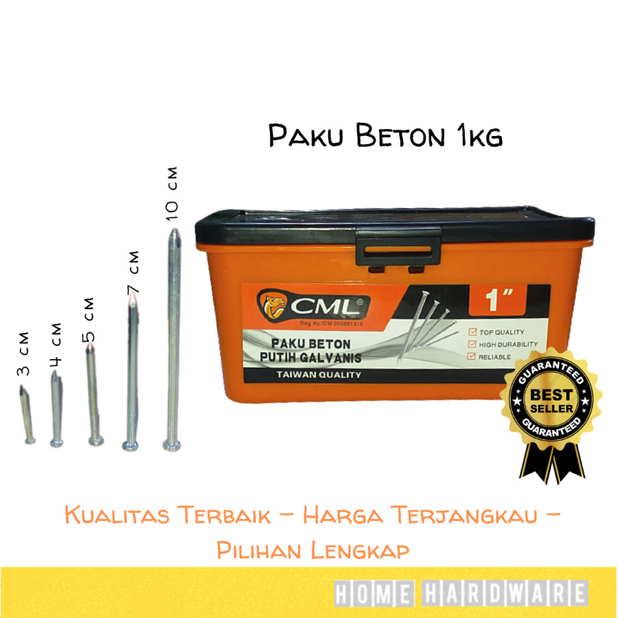 Paku Beton Galvanis CAMEL 1 inch 1-1/4 inch 1-1/2 inch 2 inch 3 inch 4 ...