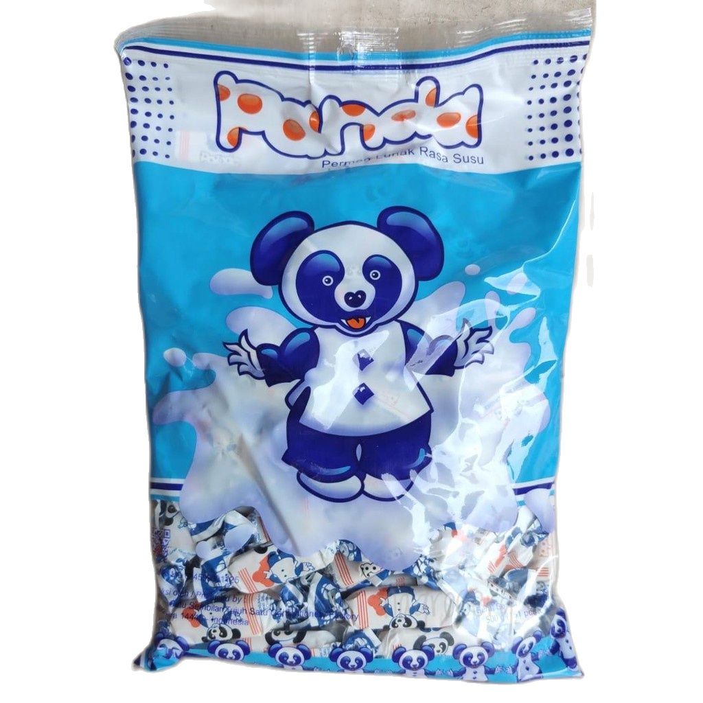 permen susu panda 1 pack 500gr isi 151psc | permen susu lunak halal ...