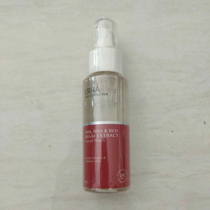 ERHA Age Corrector Facial Wash 90ml - AHA, BHA & Red Algae Extract l ...