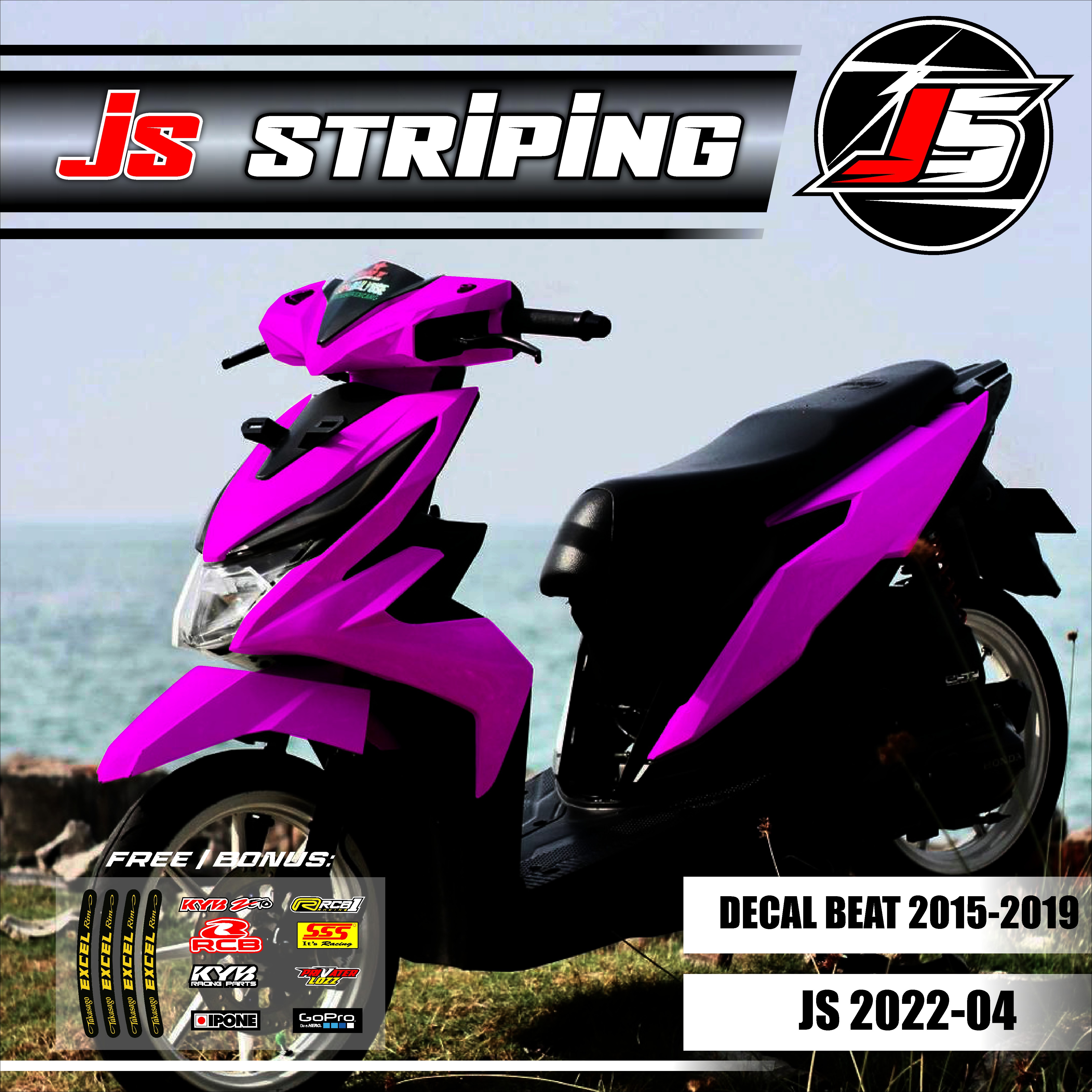 JS STRIPING DECAL STICKER FULLBODY BEAT STREET ESP TAHUN 2016/2017/2018 ...