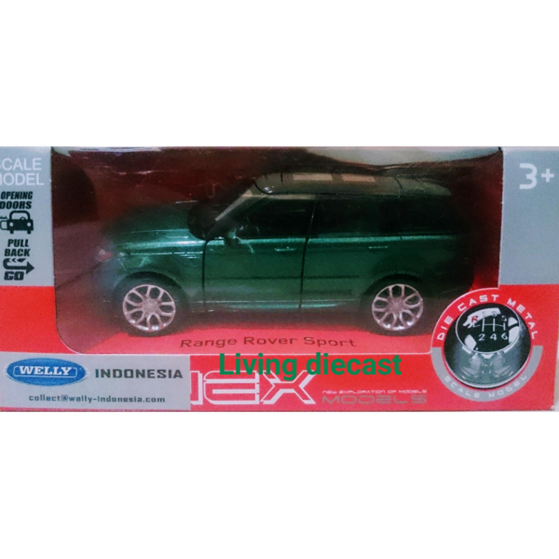 Diecast / miniatur Range rover - Sport (Green color) | Lazada Indonesia