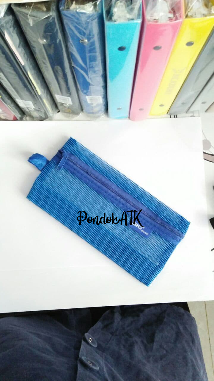 Kotak Pensil Jaring-jaring Warna Map Zipper Jaring BIG | Lazada Indonesia