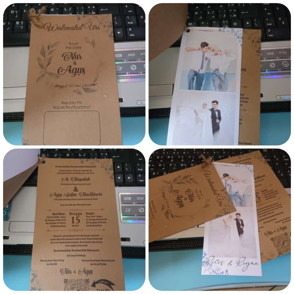 Undangan Pernikahan Rustic (50pcs) / Khitanan Murah, Undangan Custom ... Undangan Pernikahan Rustic (50pcs) / Khitanan Murah, Undangan Custom ...