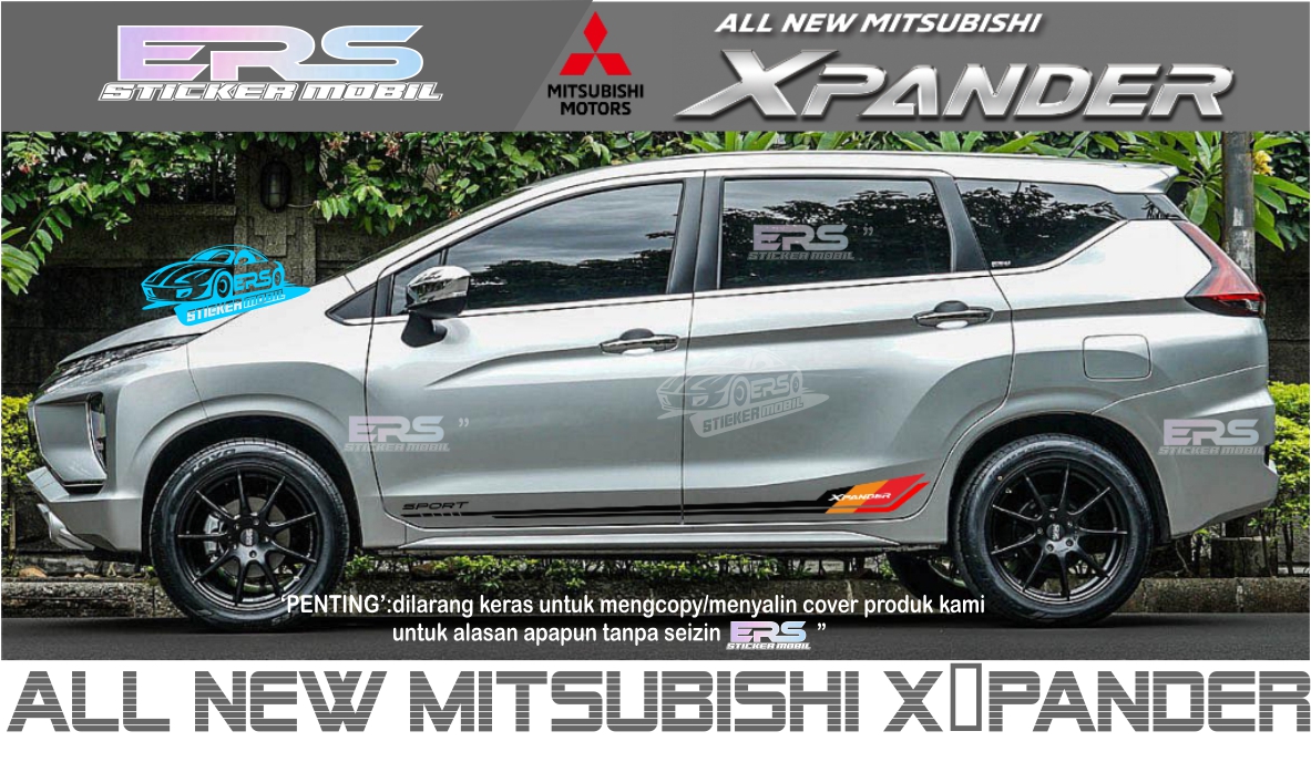Sticker STIKER mobil MITSUBISHI XPANDER UTIMATE NEW striping body ...