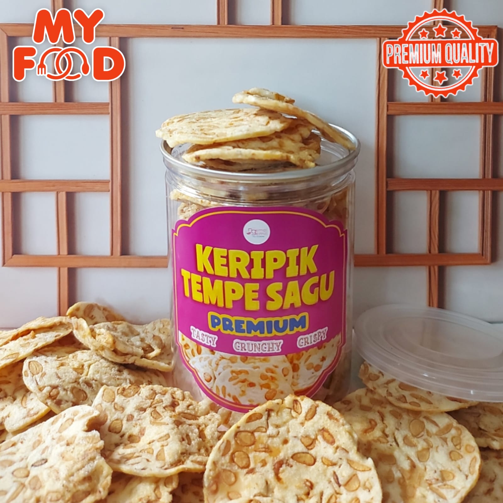[Myfoodofficial] - Can Keripik Tempe Sagu Kualitas Premium | Lazada ...