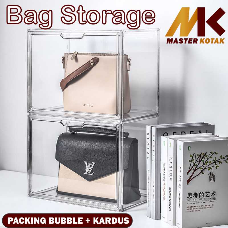 KOTAK PENYIMPANAN TAS AKRILIK BAG STORAGE | Lazada Indonesia