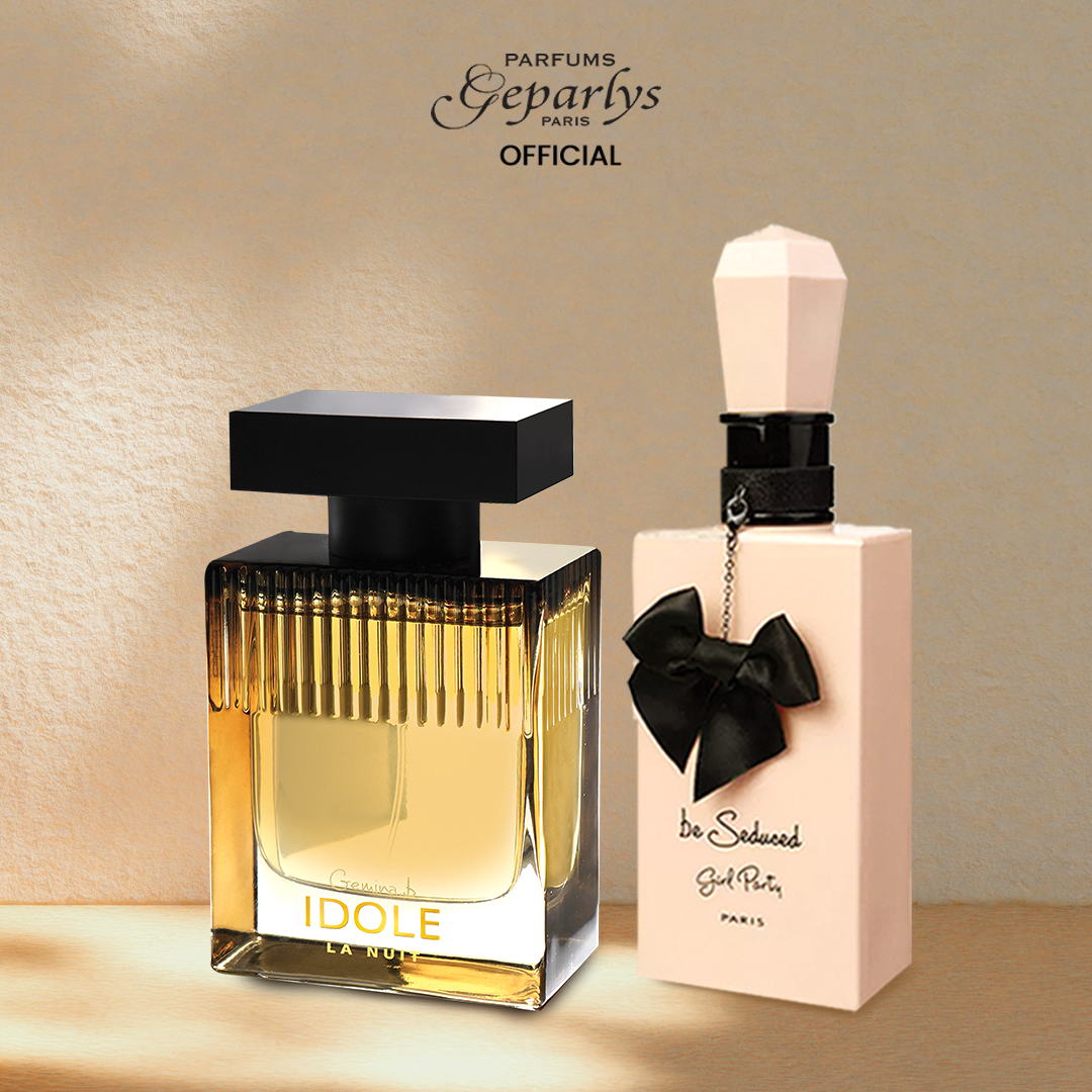 GEPARLYS Idole La Nuit EDT 90 ML & GEPARLYS Be Seduced Girl Party EDP ...
