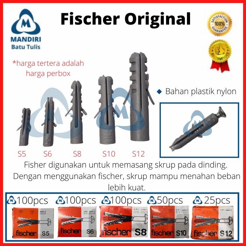 FISCHER Skrup Fisher - sekrup Fiser - S5 S6 S8 S10 S12 | Lazada Indonesia