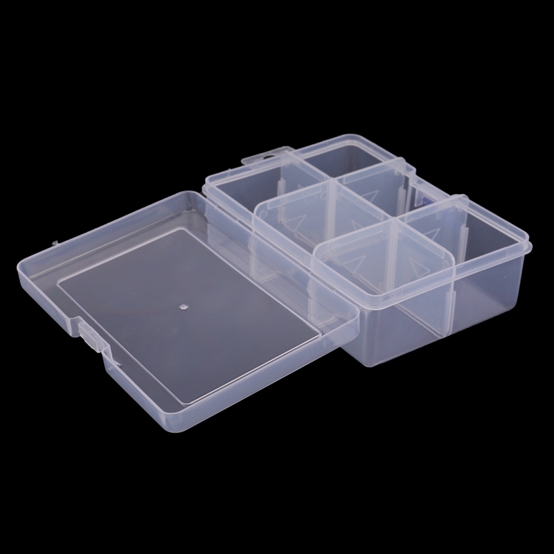 6 Removable Plastic Storage Box Jewelry/Earring/Tools Container ...