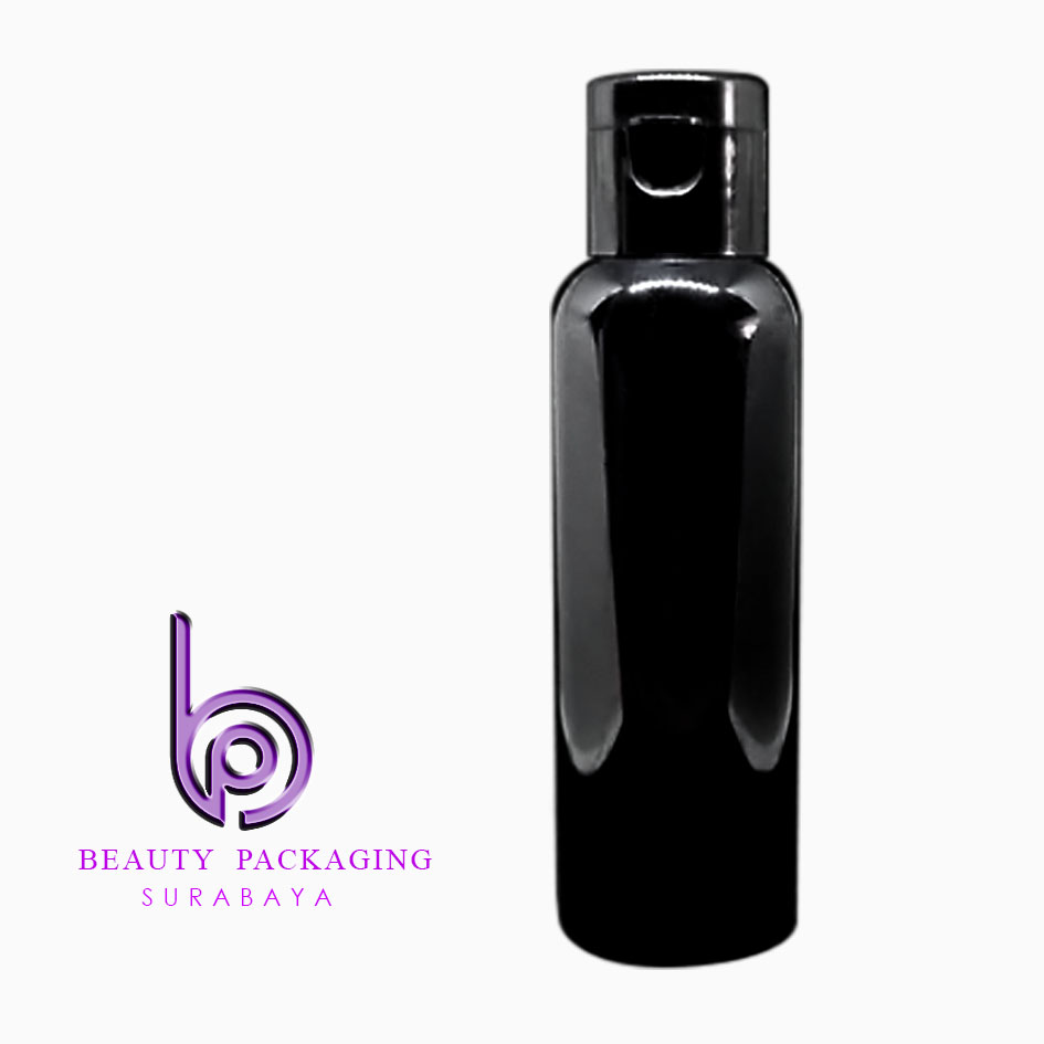 Botol PET 100ml BR hitam tutup fliptop | Lazada Indonesia