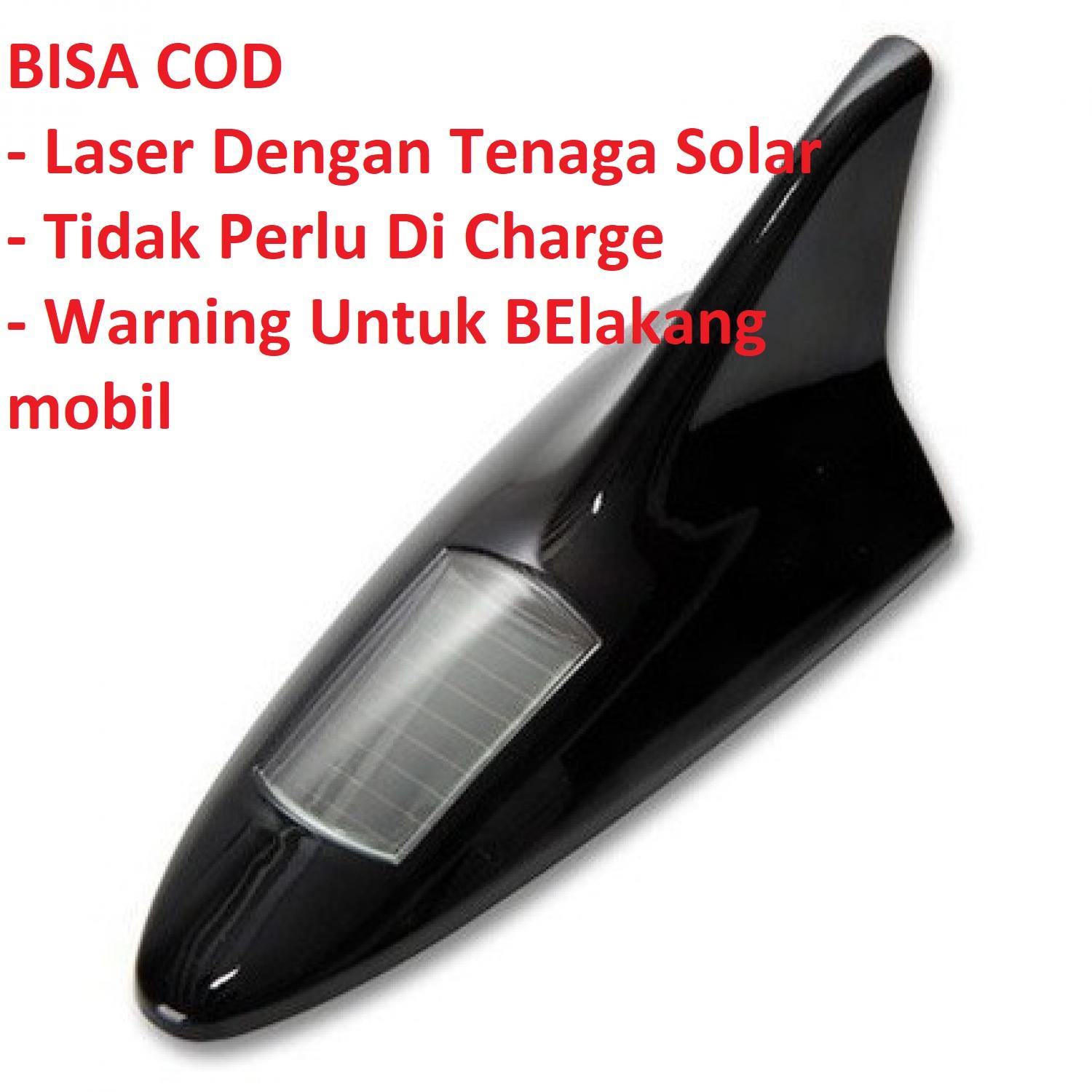 VigoAcme HITAM Shark Fin Lampu Solar Mobil Bentuk Sirip Hiu 8 LED Untuk ...