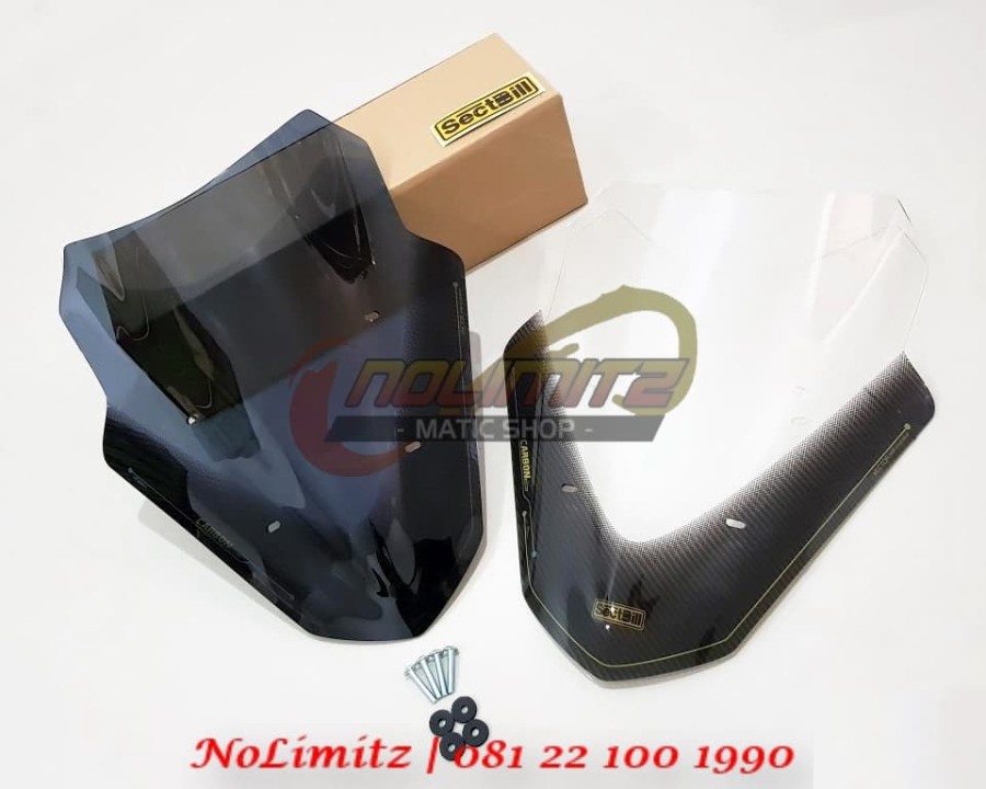 Windshield Visor Sectbill Vector Carbon Series Yamaha NMAX | Lazada ...