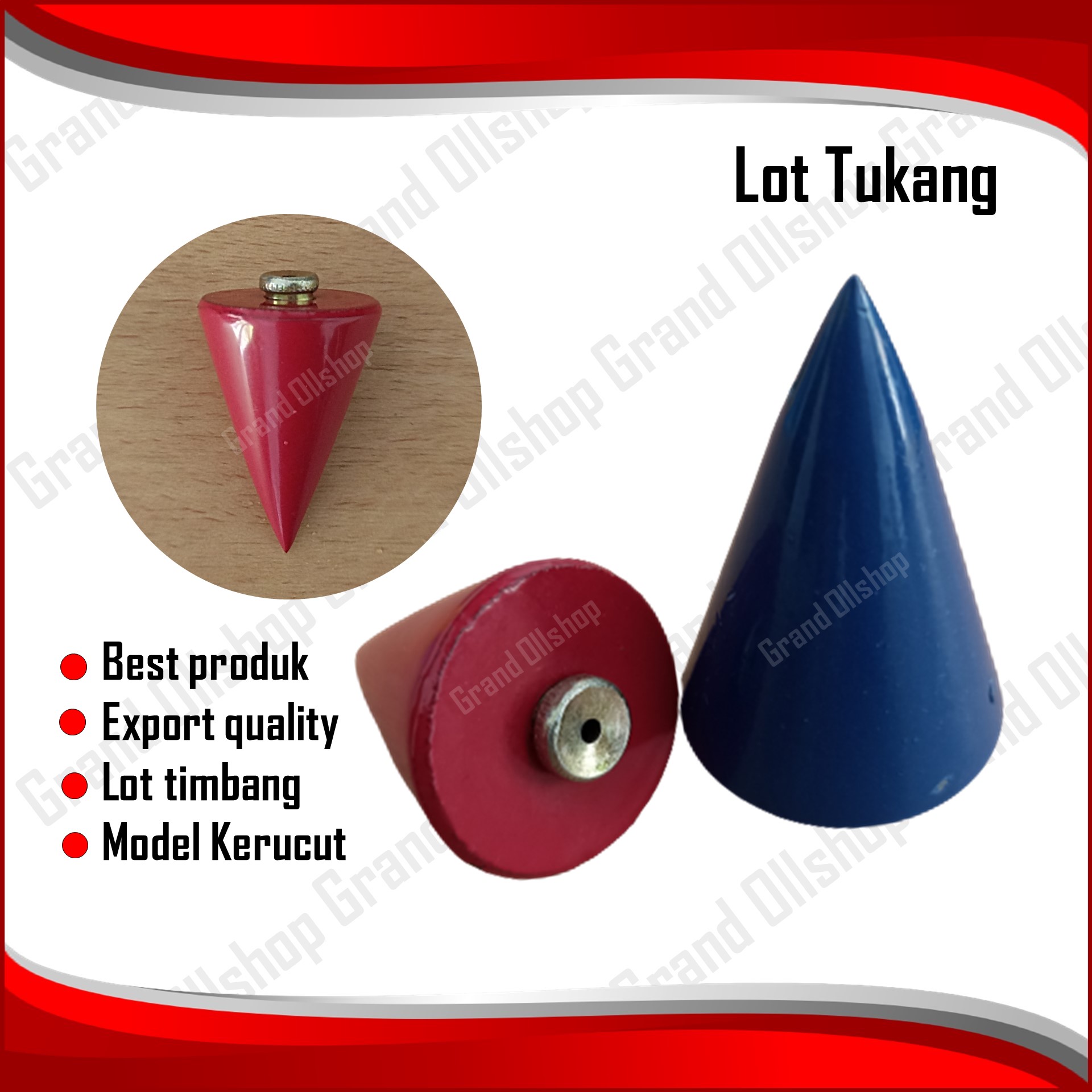 Lot Timbangan Tukang Bangunan Bahan Besi Plump Bob Bandul Plot Lotan ...