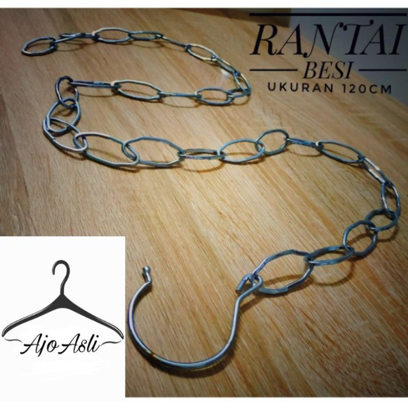 Gantungan Hanger Baju Rantai Besi Chrome | Lazada Indonesia