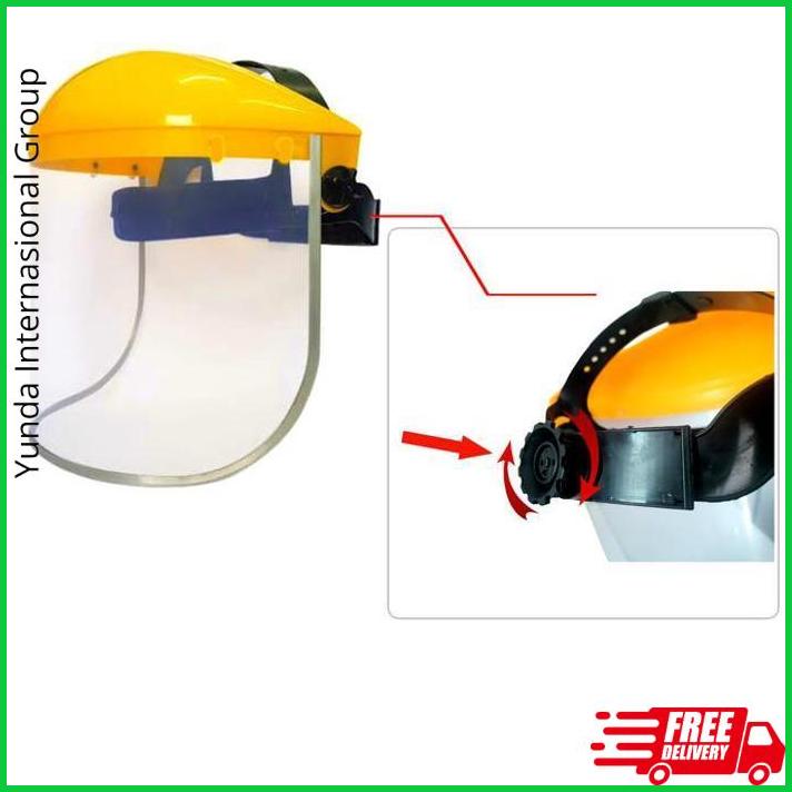 Face Shield Proyek Perlindungan Wajah Percikan Bahaya Kerja Lapangan ...