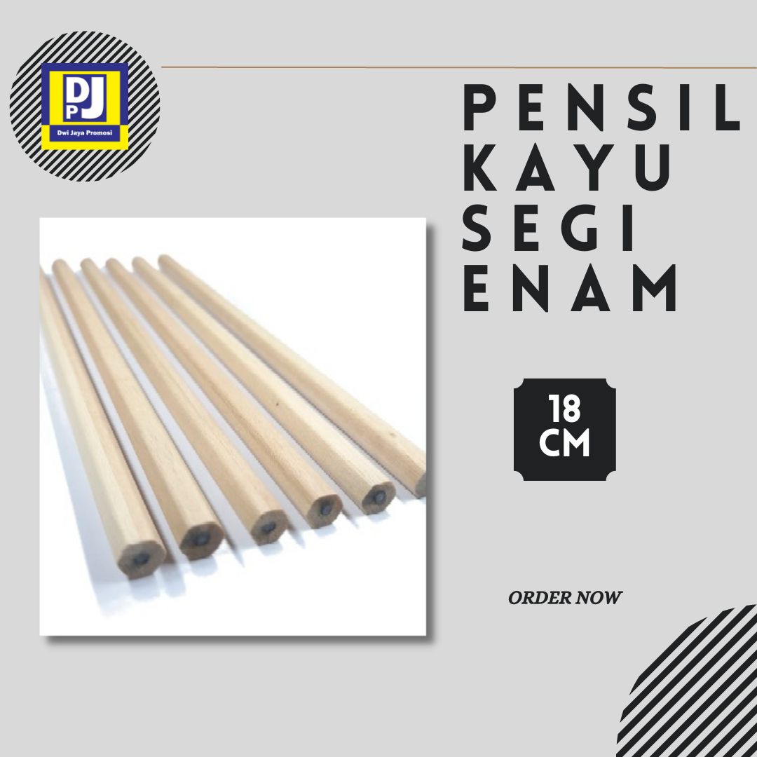 Pensil Kayu Model Segi enam/pensil hotel /pensil murah (isi 100pcs ...