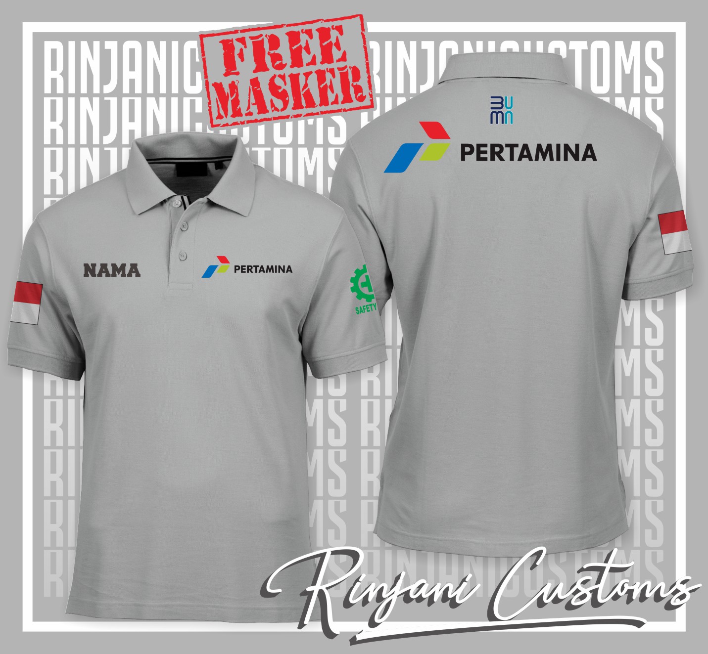 KAOS POLO PERTAMINA GRATIS NAMA DAN MASKER - BAJU KERAH PERTAMINA ... KAOS POLO PERTAMINA GRATIS NAMA DAN MASKER - BAJU KERAH PERTAMINA ...