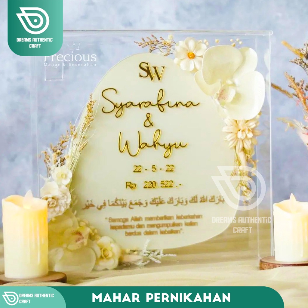 Mahar Pernikahan Starlight Series 2 MAHAR TETES AIR MAHAR AKRILIK ...