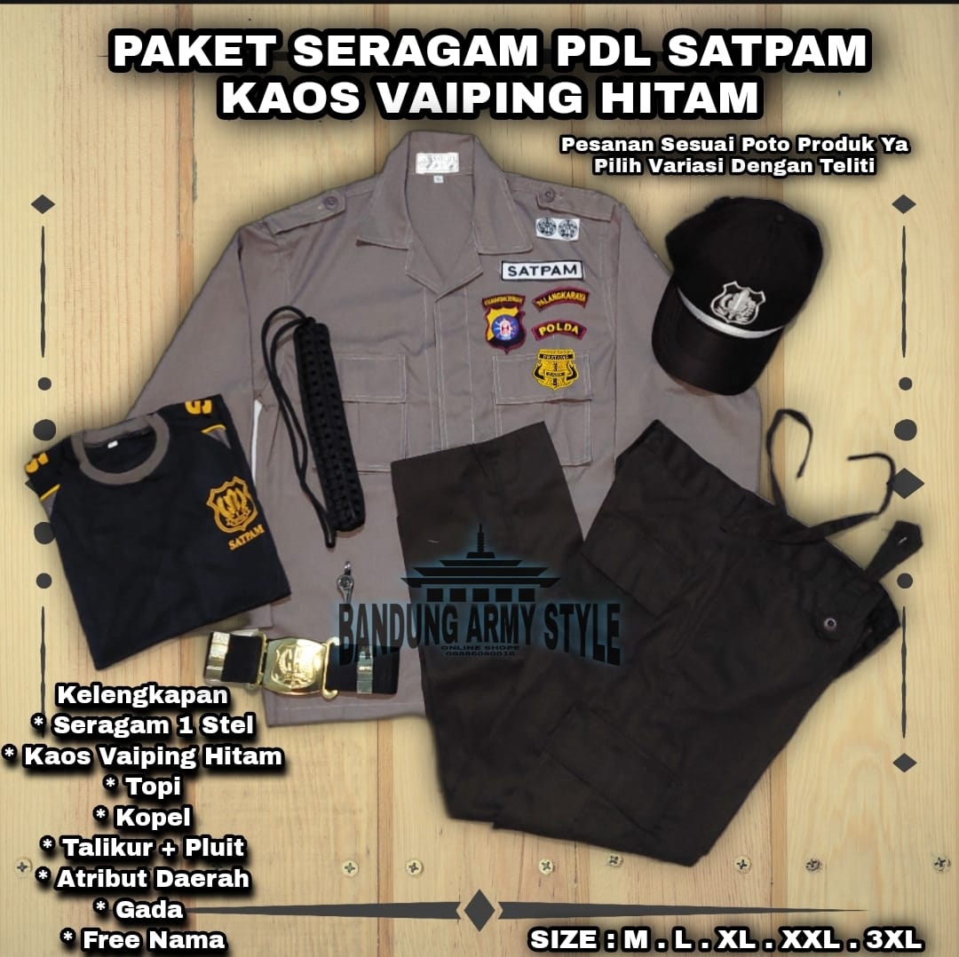 Seragam security terbaru / Seragam PDL terbaru LENGKAP / Seragam ...