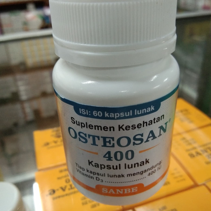 Osteosan 400 - VITAMIN D3 - Sanbe - isi 60 capsul- kesehatan sendi dan ...