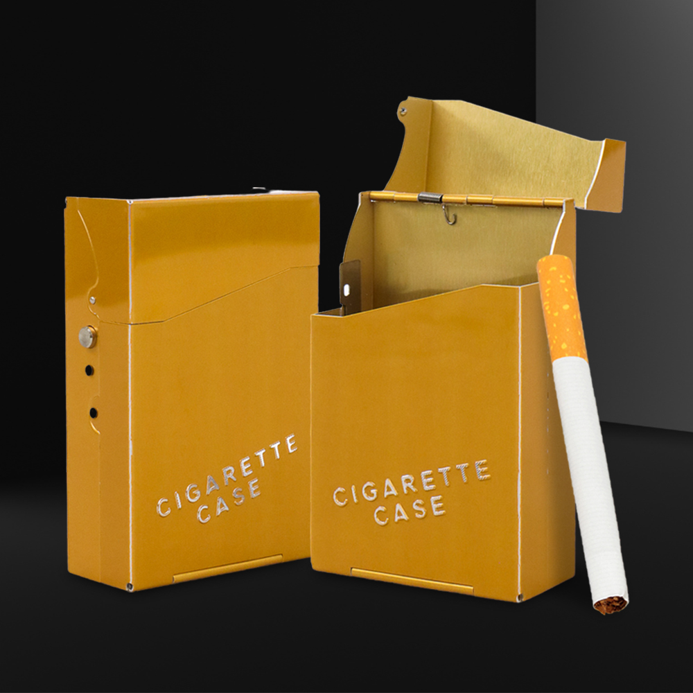 Kotak Rokok Fashion Aluminium Cigarette Case Cocok untuk rokok Ukuran ...