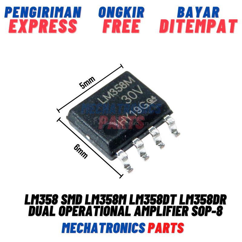 LM358 SMD LM358M LM358DT LM358DR Dual Operational Amplifier SOP8 SOP-8 | Lazada Indonesia