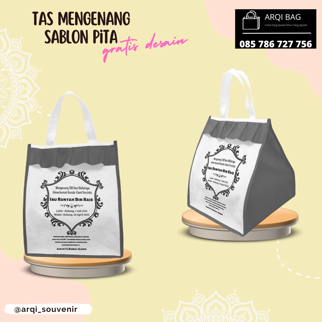 (100 Pcs) Tas Hajatan Slametan Mengenang Wafat 40 100 1000 Hari 1 2 3 4 ...