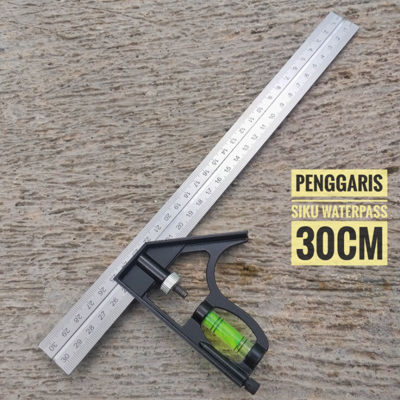 SIKU TUKANG DENGAN WATERPASS FRT 12 INCH - PENGGARIS WATERPASS | Lazada ...