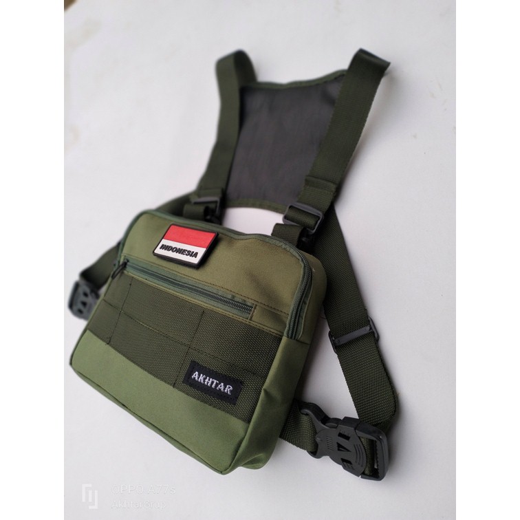 Tas Dada Pria Tactical Polisi Brimob Tni Logo Indonesia Model Terbaru ...