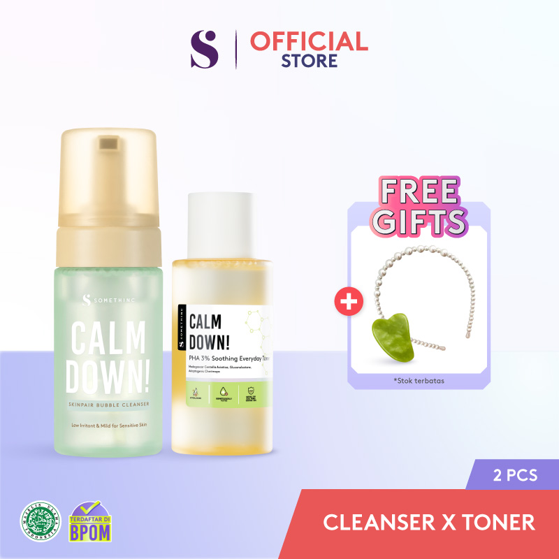 SOMETHINC [2 PCS] Paket Calm Down Series Skinpair Bubble Cleanser ...
