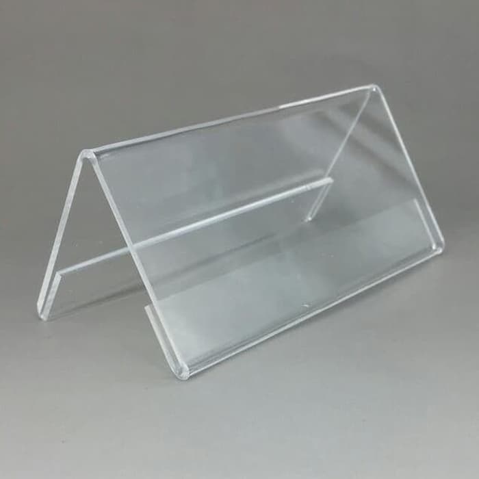 SIAP KIRIM COD 10x30 Cm Papan Nama Meja Name Plate Acrylic Display 
