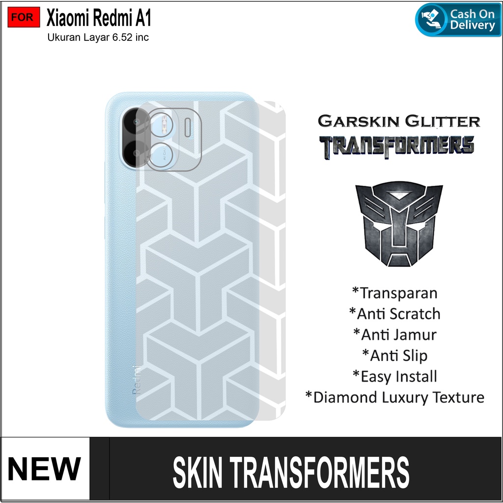 Skin Carbon Xiaomi Redmi A1(2022) Back Skin Transformers Transparan 3D ...