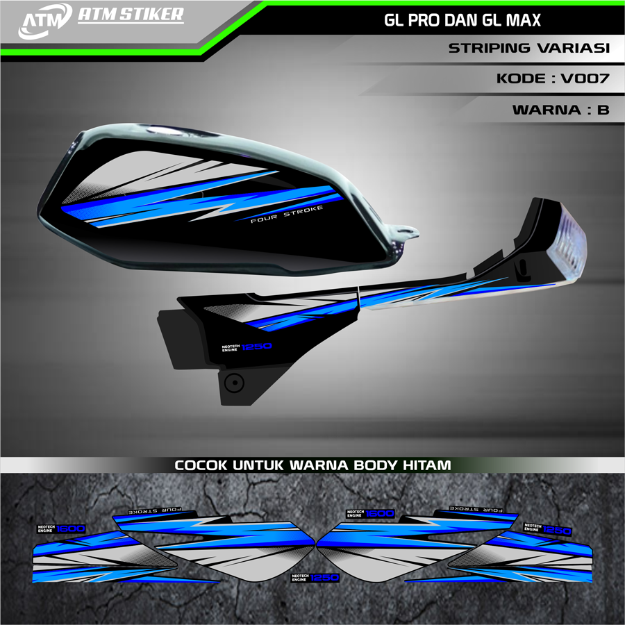 Stiker striping variasi gl pro / gl max | Lazada Indonesia