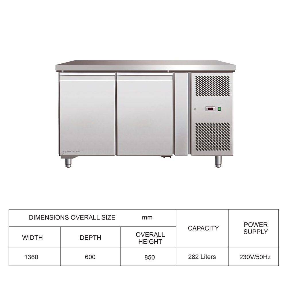 Mastercool Undercounter Chiller Model GN 2100 TN 2 door | Lazada Indonesia