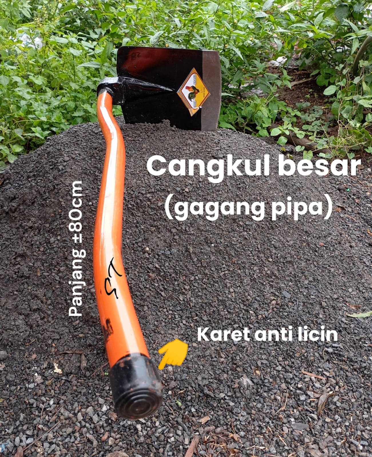 CANGKUL BESAR GAGANG BESI PIPA SIAP PAKAI | Lazada Indonesia