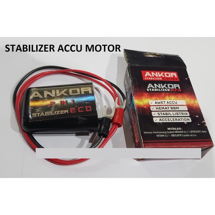ANKOR Stabilizer Accu Motor Stabiliser Eco Electric Anti Tekor Aki 12v ...