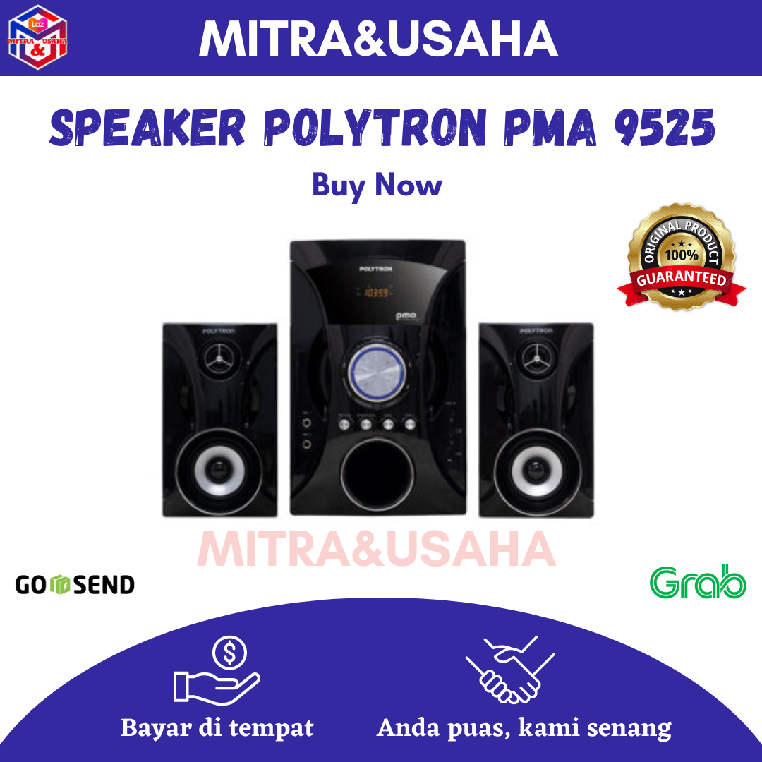 SPEAKER POLYTRON PMA-9525B/W WARNA RANDOM - BERGARANSI RESMI | Lazada ...
