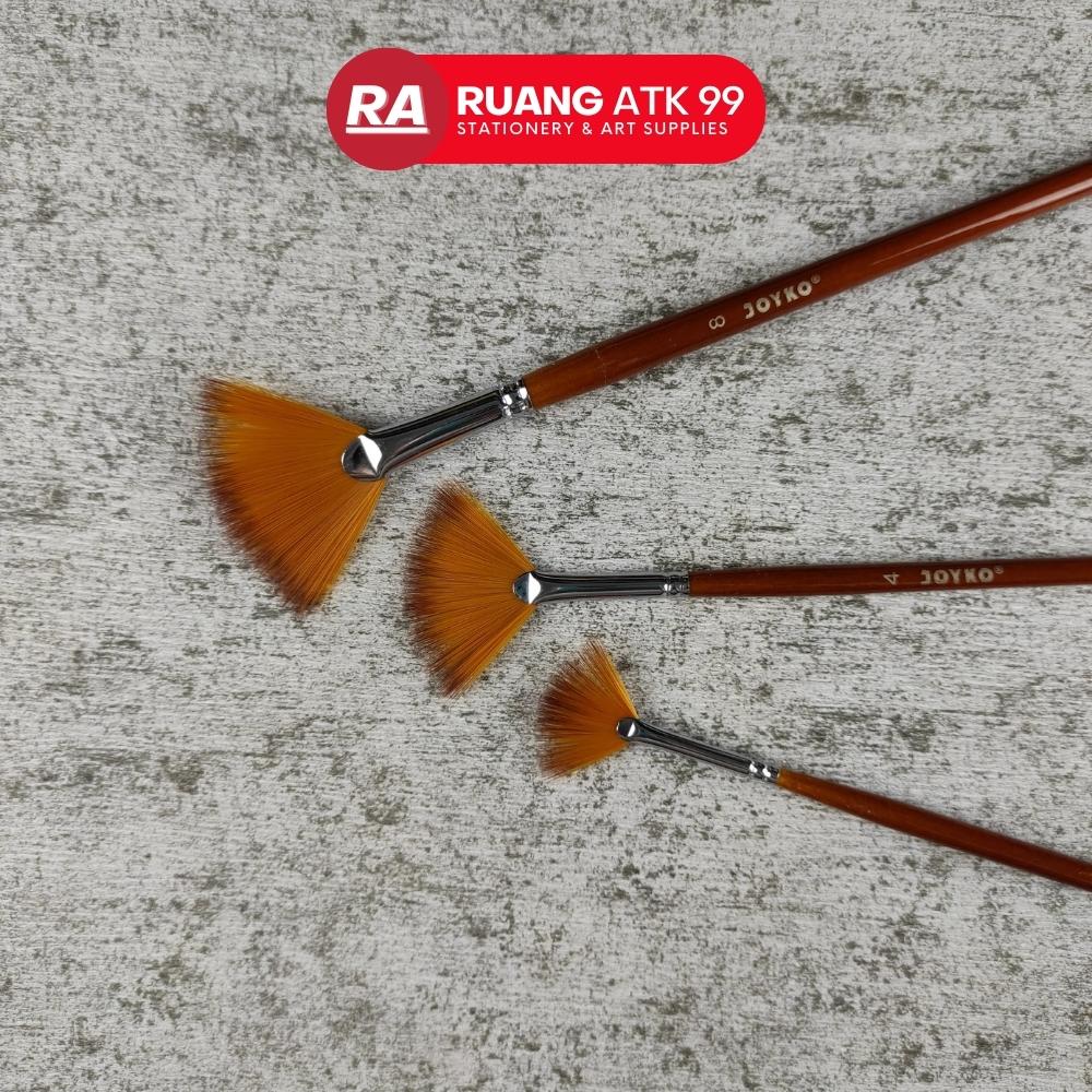 Joyko Kuas Lukis Set Fan Brush BR-10-3 Kuas Lukis Cat Acrylic Minyak Poster | Lazada Indonesia