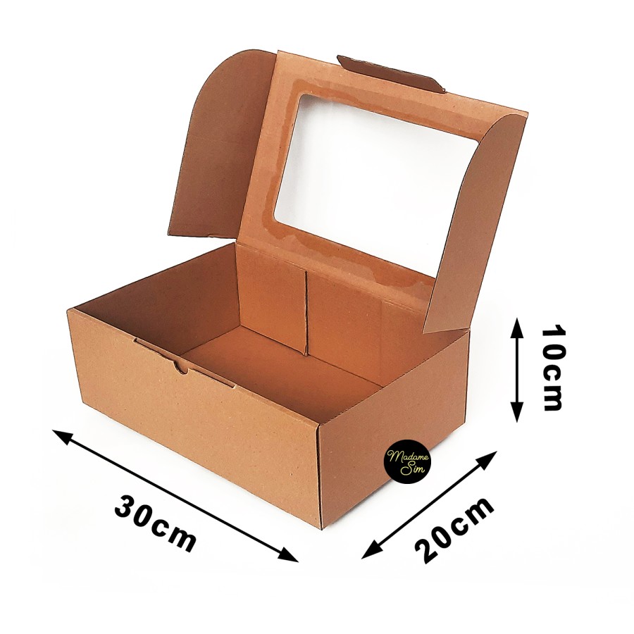 DUS PACKING - BOX - KOTAK - KEMASAN 30x20x10 (JENDELA) - TY02 (ISI : 10 ...