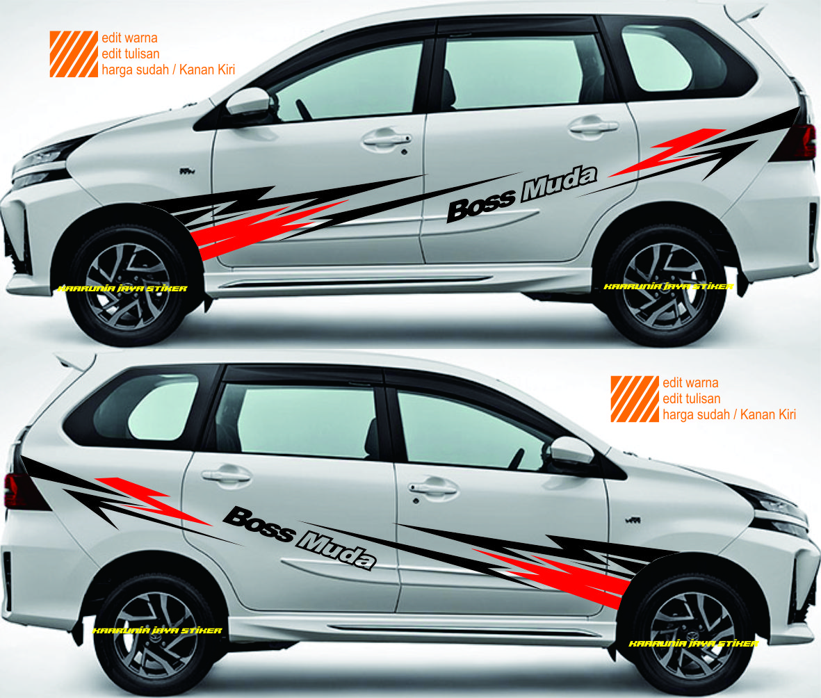 stiker mobil avanza cutting sticker toyota avanza veloz xenia universal ...