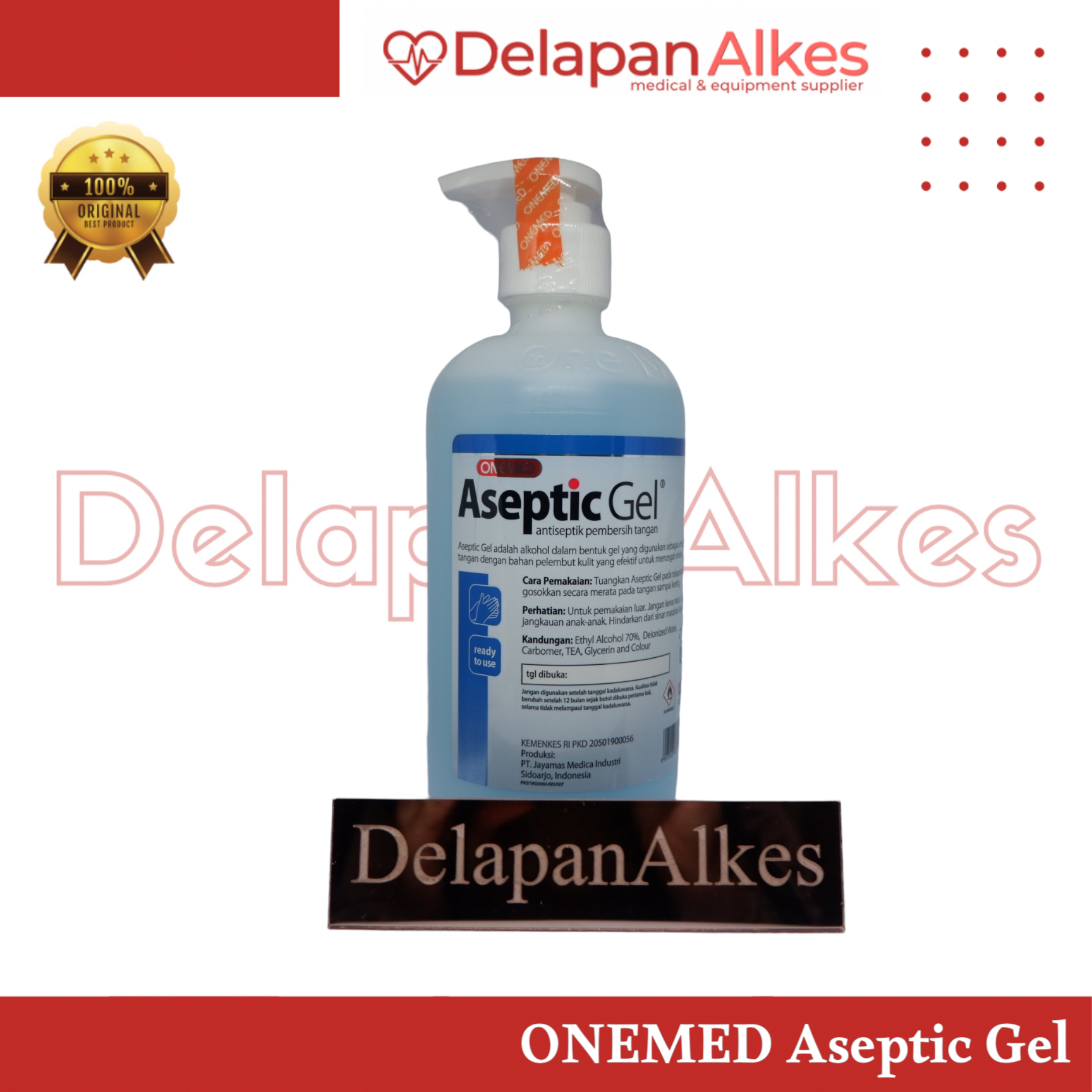 ONEMED Aseptic Gel 500ml Antiseptic Gel Hand Sanitizer Refill | Lazada ...