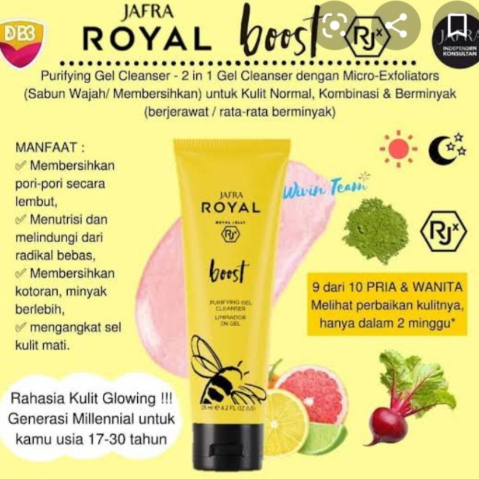Jafra Royal boost Purifying cleanser gel Jafra Original | Lazada Indonesia
