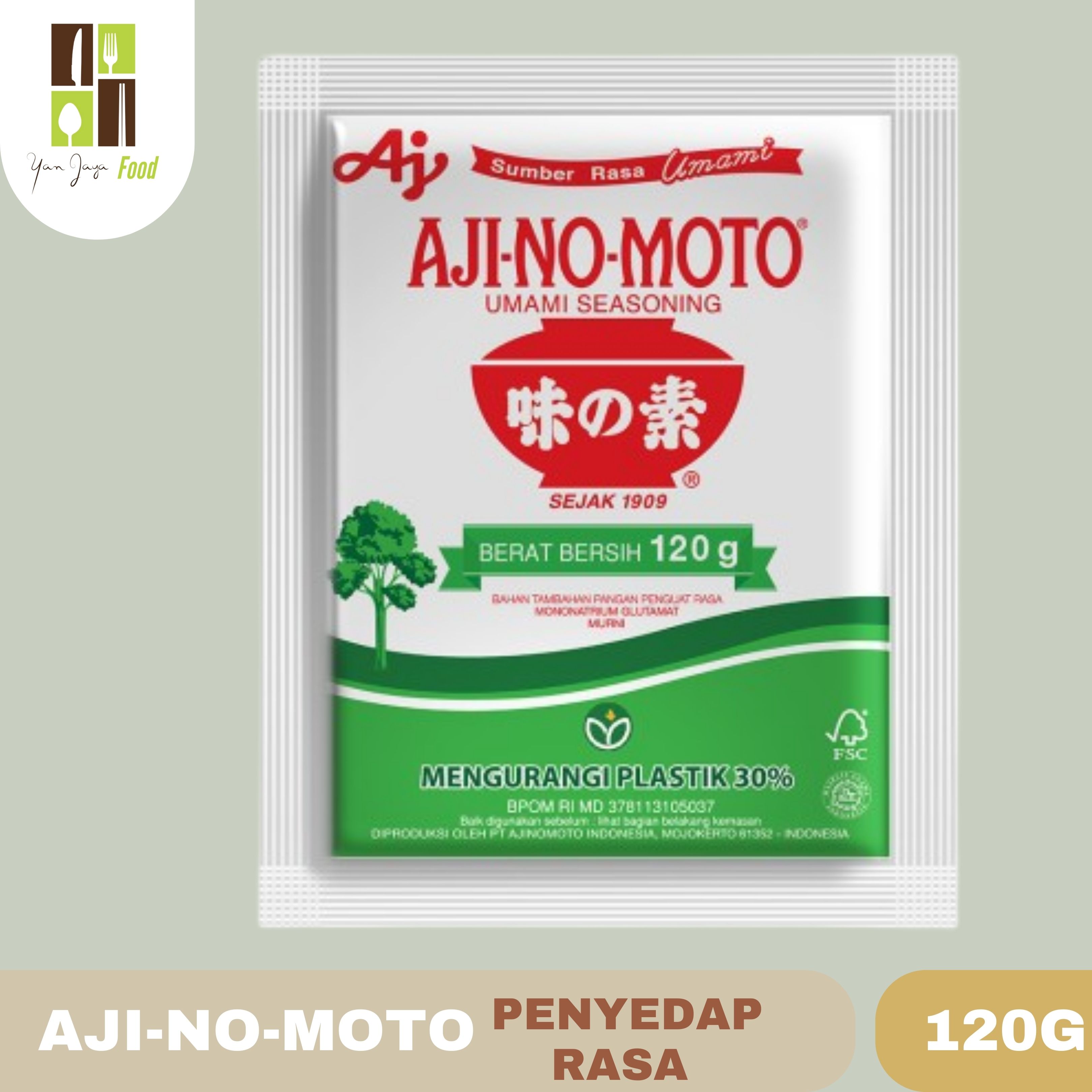 AJInomoto Paper Pack / Penyedap Rasa / MSG Ajinomoto 120g | Lazada ...