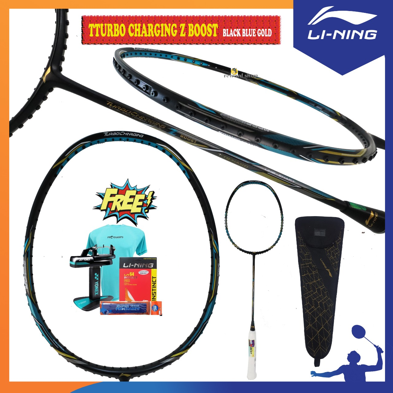 LINING TURBO CHARGING Z BOOST RAKET BADMINTON ORIGINAL | Lazada Indonesia