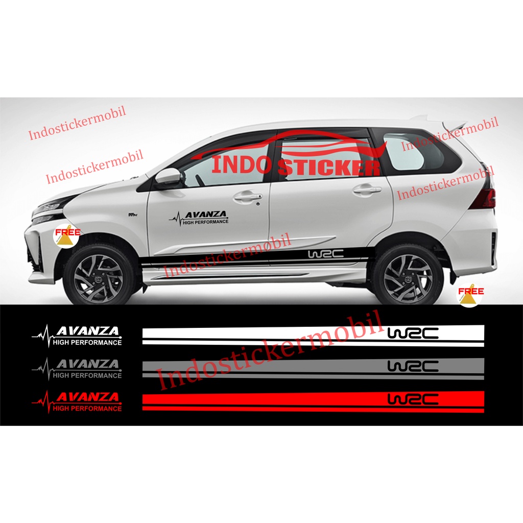 CUTTING STICKER MOBIL AVANZA VELOZ STIKER MOBIL TOYOTA AVANZA VELOZ WRC ...