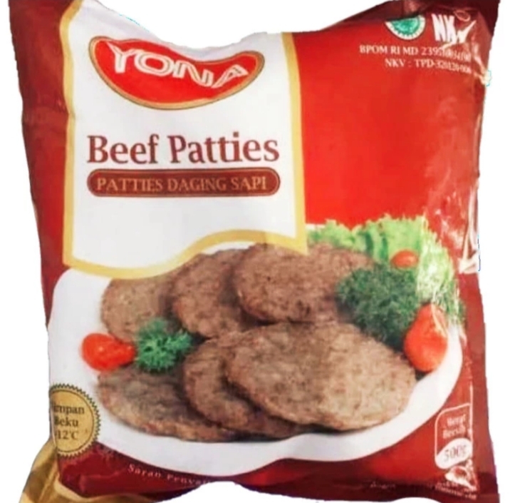 Yona Beef Patties 500gram isi 10 pcs | Lazada Indonesia