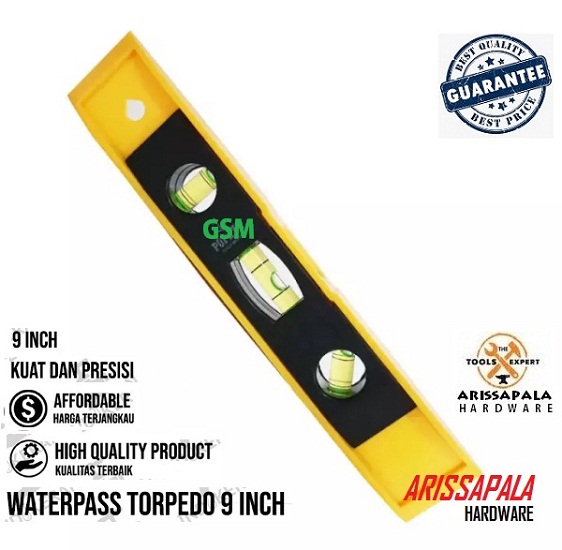 PROMO MURAH Waterpas Torpedo Level Magnet Waterpass 9 inch | Lazada ...