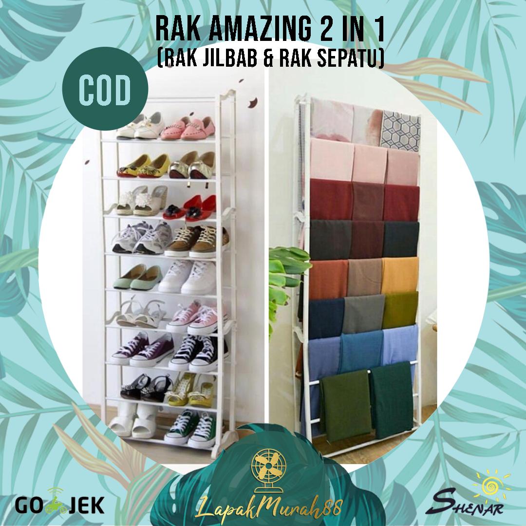 Amazing Shoe rack Sepatu / Rak Jilbab / Rak Hijab / Rak Kerudung / Rak ...