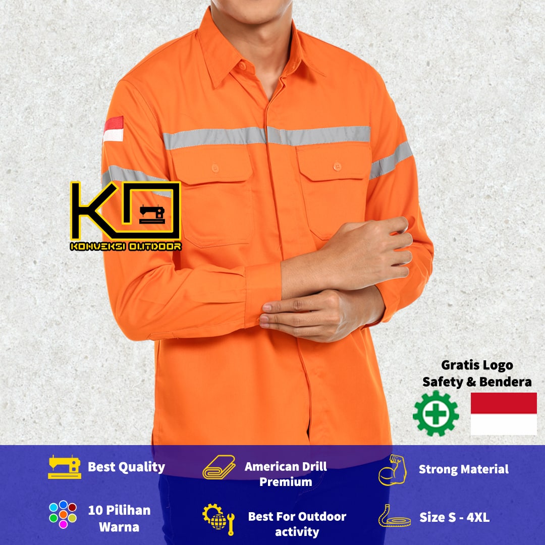 BAJU KEMEJA SAFETY WEARPACK K3 OUTDOOR PREMIUM LENGAN PANJANG - Seragam ...