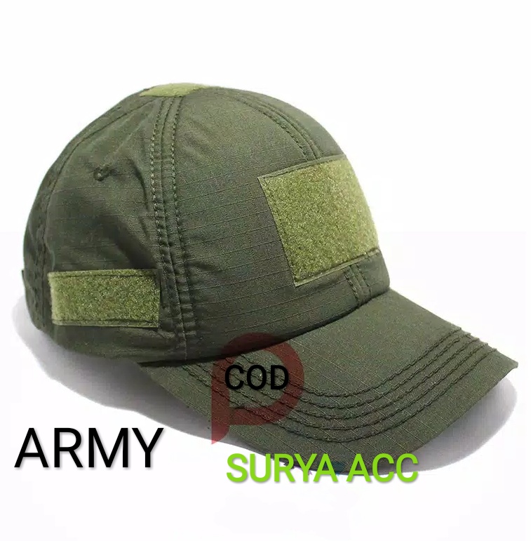 NEW Topi velcro Tactical PREMIUM /topi taktikal/topi polos/topi ...